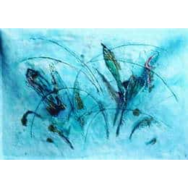 Tableau abstrait bleu ciel • Peintures sur toile