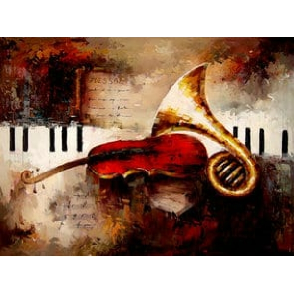 Tableau moderne musique • Peintures sur toile