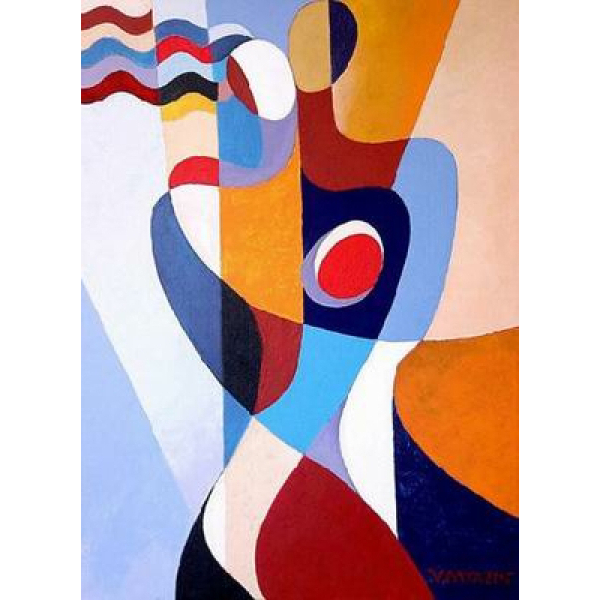 Peinture cubiste art moderne • Peintures sur toile